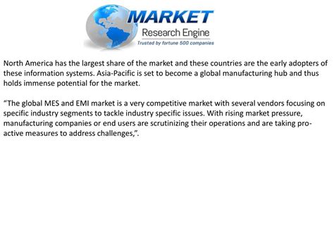 Ppt Global Manufacturing Execution System Mes And Enterprise Manufacturing Intelligence Emi