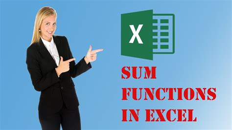 How To Use Sum Function In Excel L Ms Excel Youtube