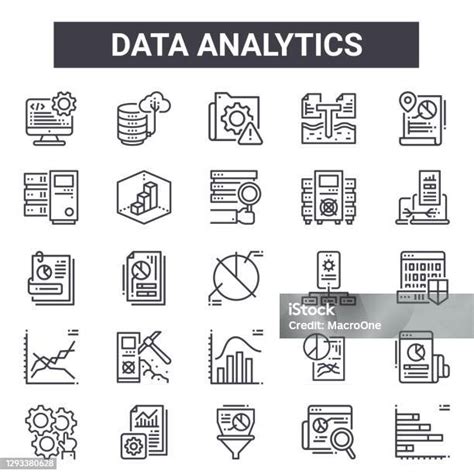 데이터 분석 개요 아이콘 집합입니다 시스템 데이터베이스 Api 통계 데이터 시스템 막대 서버와 같은 씬 선 아이콘이 포함됩니다 보고서 프레젠테이션 다이어그램 웹 및 모바일