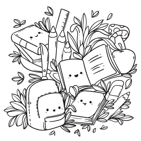 Cute School Coloring Pages Printable Welcome Back School Coloring