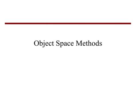 Visible Surface Detection Ppt 3 D Graphics Computer Software And