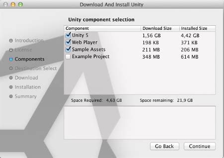 Unity Manual Installing Unity