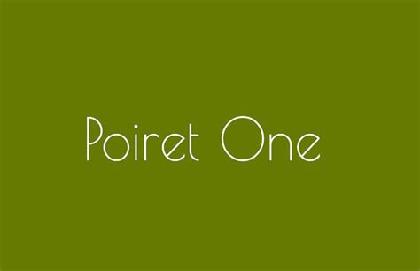 Poiret One Font Free Download Font Pearl