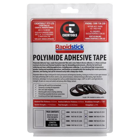 Rapidstick™ Polyimide Adhesive Tape Chemtools® New Zealand