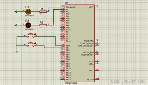 Stm32f103c8t6proteus仿真学习——3按键控制led灯proteus仿真stm32中断方式按键控制led灯的亮灭仿真 Csdn博客 Stm32f103c8t6proteus仿真学习——3按键控制led灯proteus仿真stm32中断方式按键控制led灯的亮灭仿真 Csdn博客