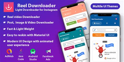 Reel Downloader For Instagram Android App By Akinfotech Codester
