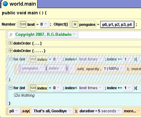 Alice Programming Tutorial By Richard G Baldwin