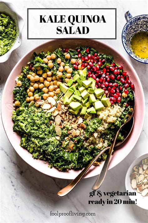 Kale Quinoa Salad With Lemon Dressing Foolproof Living