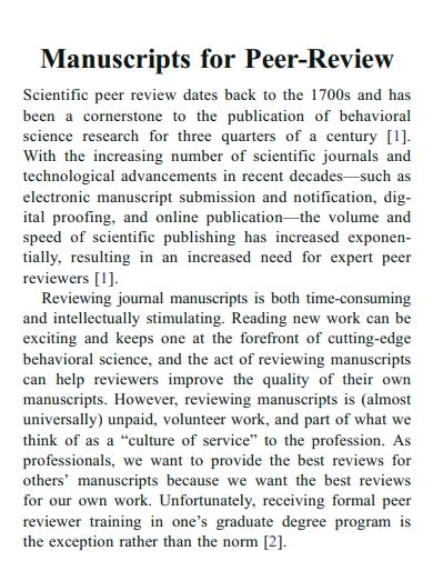 24 Peer Review Examples To Download