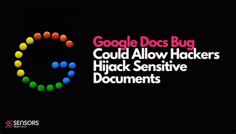 Google Docs Bug Could Allow Hackers Hijack Sensitive Documents