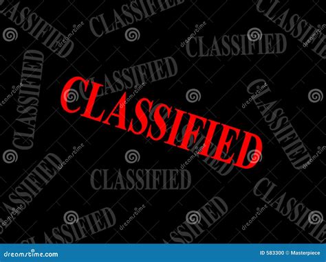 Classified Marking Stock Illustration Illustration Of Logo 583300