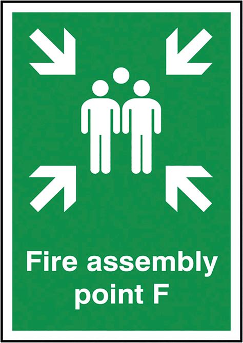 Fire Assembly Point F Safety Sign Choice Of Sizes