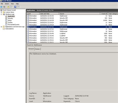 Solved SQL Server Browser Service Continually Stopping Experts Exchange