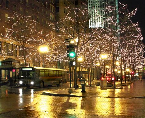City Christmas Lights Wallpaper Hd