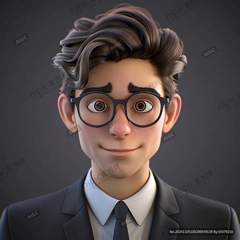 Ai创作图卡通写实人物 写实卡通人物 卡通写实漫画人物设计 帅气头像设计 写实人物插画 写实漫画人物 Cg头像 卡通酷潮大叔头像 大叔头像设计 微信人物头像设计 仿3d卡通形象 戴眼镜的大叔
