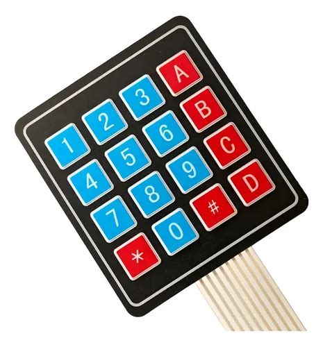 Teclado Membrana Matricial 4x4 16 Teclas Arduino
