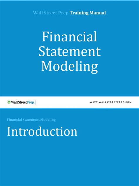 financial statement modeling course manual 646ca0ddea922 pdf