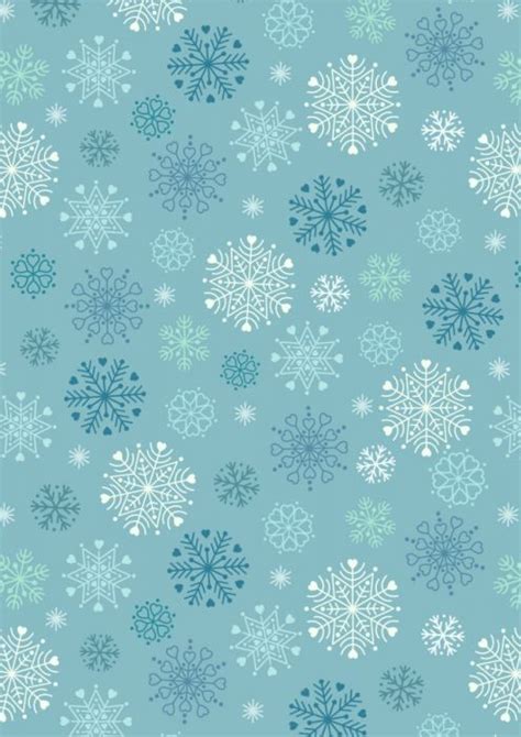 Blue Snowflake Pattern