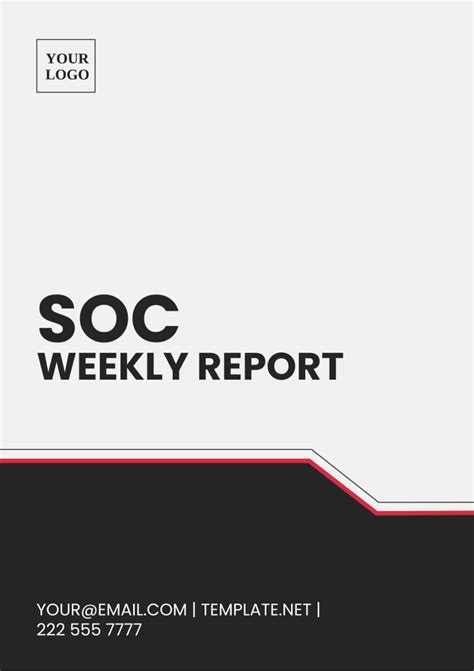 Free Soc Weekly Report Template To Edit Online