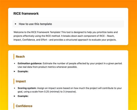 Rice Framework Free Template Craft