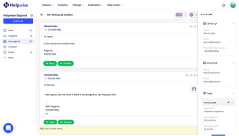 Shared Mailbox Salesflare Integration Helpwise Product Updates