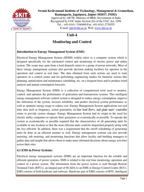 Unit 4 Ems Wams Scada And Spms Pdf Programmable Logic Controller