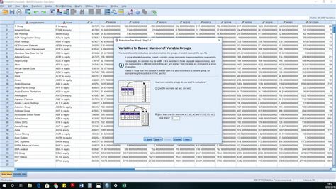 Restructuring Data From Wide Format To Long Format Panel Using Spss