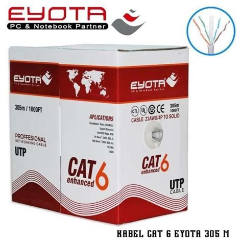 Jual Meter Cat Roll Cable Ft Network Eyota Lan Cat Ethernet G Di Seller Cullen