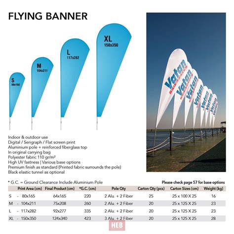 Flying Banner Heb Parasol Gazebo Flag