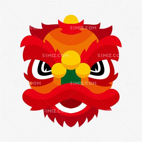 舞狮头儿童画 舞狮怎么一步一步画 舞狮头简笔画图片大全 大山谷图库