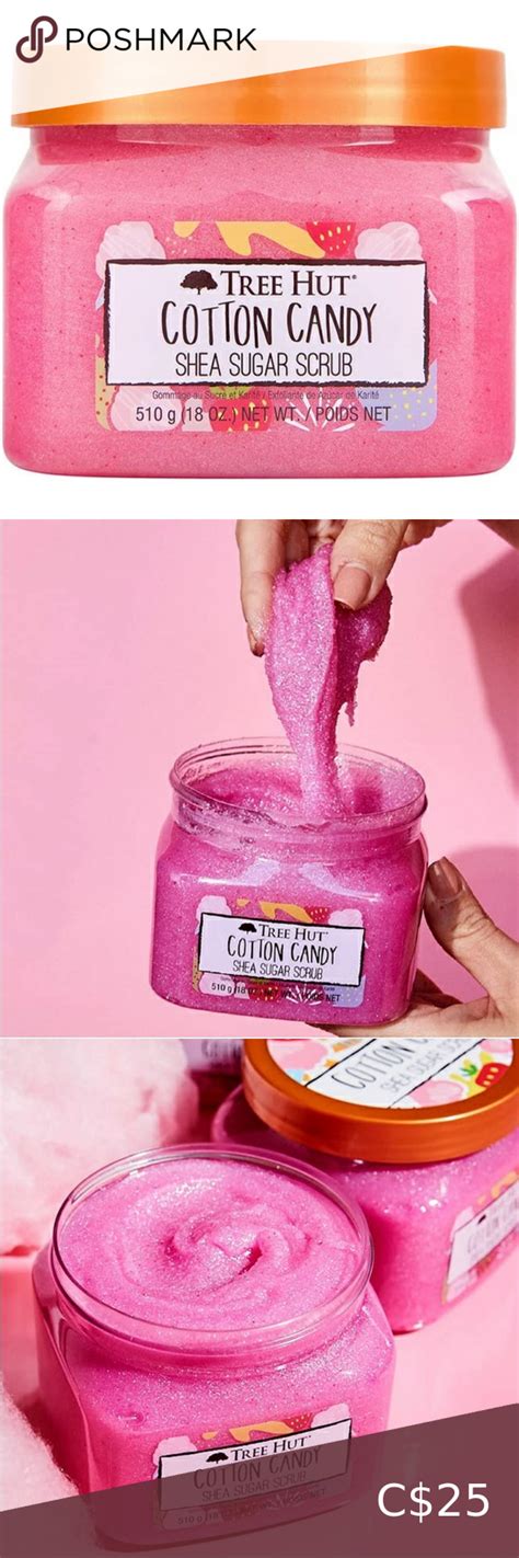 Tree Hut Cotton Candy Shea Sugar Scrub Paraben Free Products Sugar Scrub Exfoliating Body Scrub