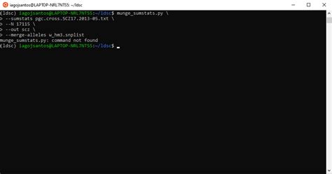 munge sumstats py command not found · issue 276 · bulik ldsc · github