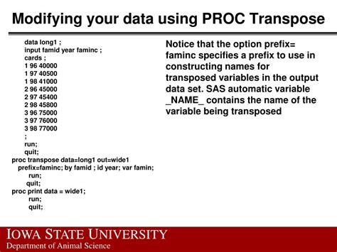 ppt modifying and combing sas data sets chapter in the 6 little sas