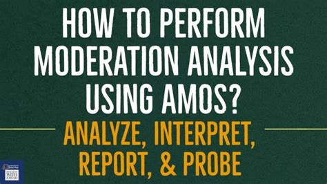Moderation Moderationanalysis Amos Khawaja Fawad Latif