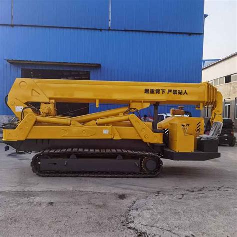 전기 이동식 작은 12 톤 스파이더 크레인 미니 크레인 플라이 지브