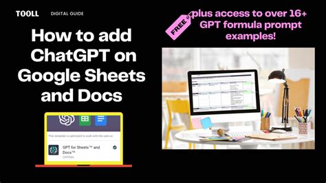 How To Add ChatGPT On Google Sheets Docs Plus 16 GPT Formula Prompts Examples