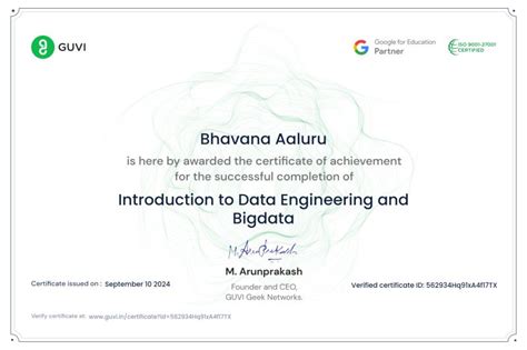 Bhavana Aaluru On Linkedin Dataengineering Bigdata Python Mysql Sql Mapreduce Certification