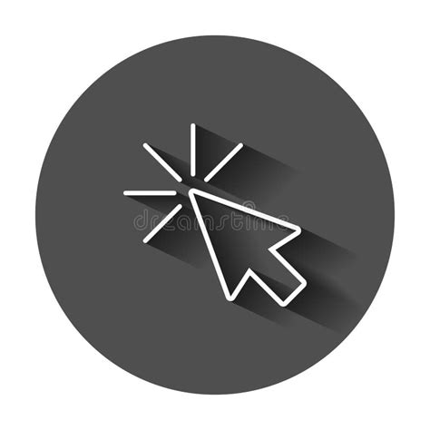 Computer Mouse Cursor Icon In Flat Style Arrow Cursor Vector Il Stock