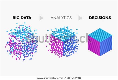 big data analytics algorithm concept illustration stock vector royalty