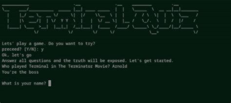 Web Terminal Based Quiz Application