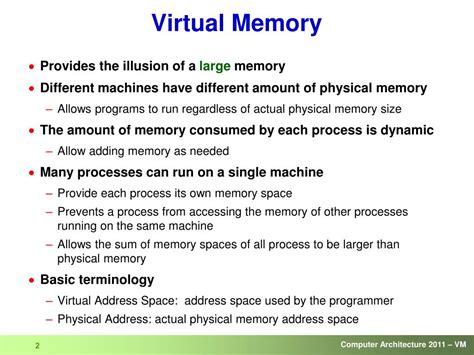 Ppt Computer Architecture Virtual Memory Powerpoint Presentation