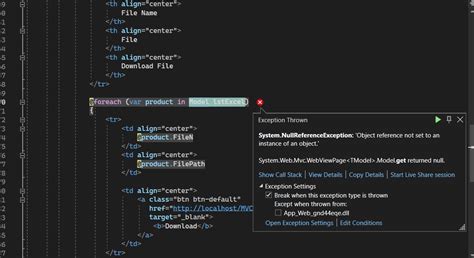 Object Reference Not Set To An Instance Of An Object Microsoft Qanda