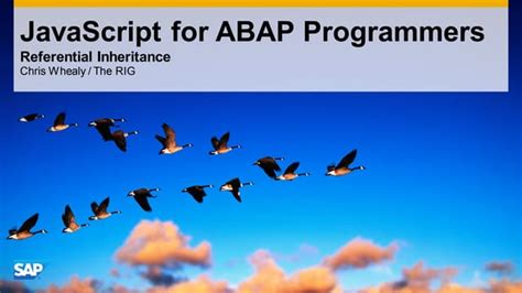 Javascript For Abap Programmers 67 Inheritance Ppt