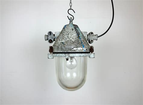Grey Industrial Cast Aluminium Explosion Proof Lamp 1970s For Sale At 1stdibs