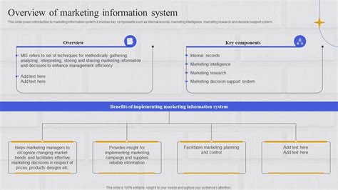 Integrating Marketing Information System Overview Of Marketing Information System Ppt Sample