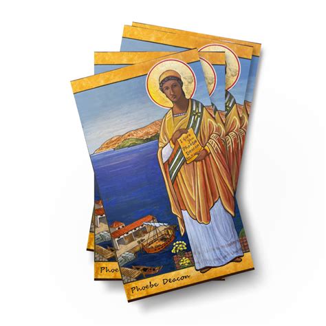 Prayer Cards “phoebe Deacon Icon” By Cheryl Liske Discerning Deacons