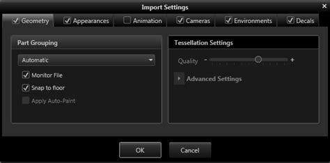 [visualize] import settings hawk ridge systems