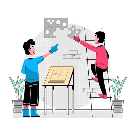 숨은 그림 찾기 협력 벡터 Freepik에서 무료 고품질 벡터를 다운로드하세요 Freepik