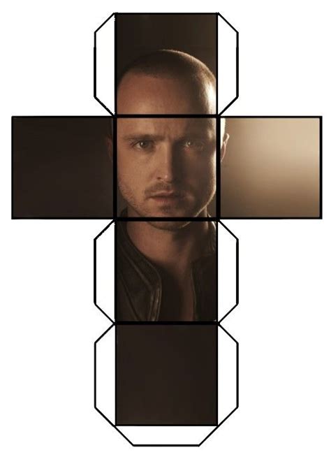 Jesse Pinkman Paper Cube 3d искусство на бумаге Поделки Винтажные