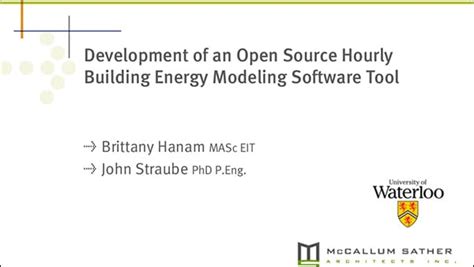 development of an open source hourly building energy modeling software
